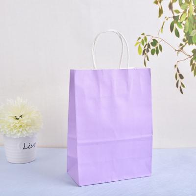 China Toowin 150G Kraft Paper Bag With Handles for Jewelry and Xmas Gift Packing Materials à venda