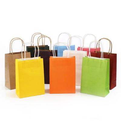 China Flexiloop Handle Big/Large Plain Kraft Gift Bag in Red/Rose/Green/Yellow/Purple/Blue zu verkaufen