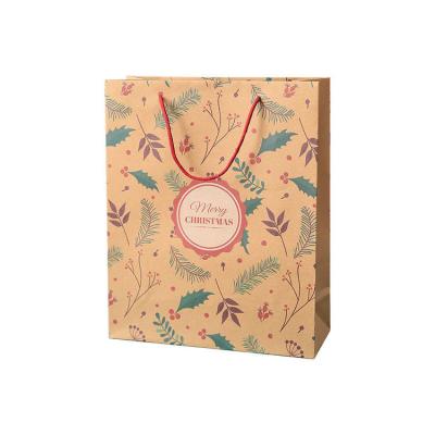 中国 Customized Color Eco Friendly 14X10X15 7.5 Inches Christmas Gift Bags with Logo Lamination 販売のため