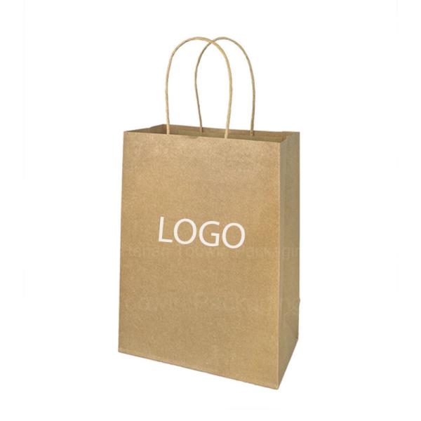 Pedido personalizado aceptado Bolsa de papel ecológica con servicio de impresión personalizado
