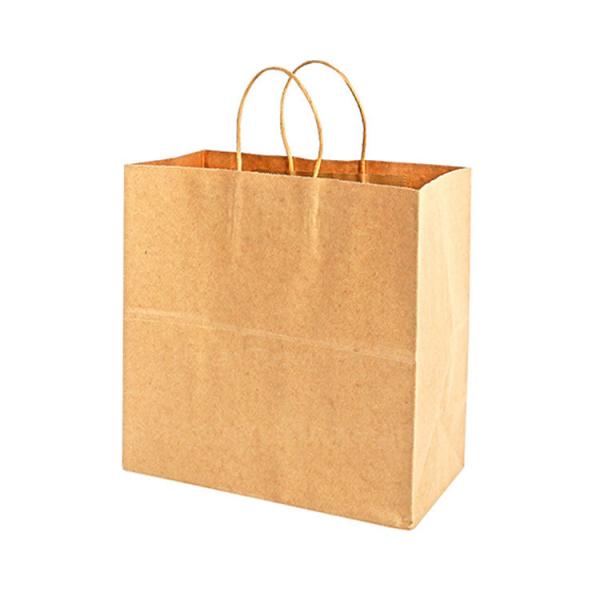 Pedido personalizado aceptado Bolsa de papel ecológica con servicio de impresión personalizado