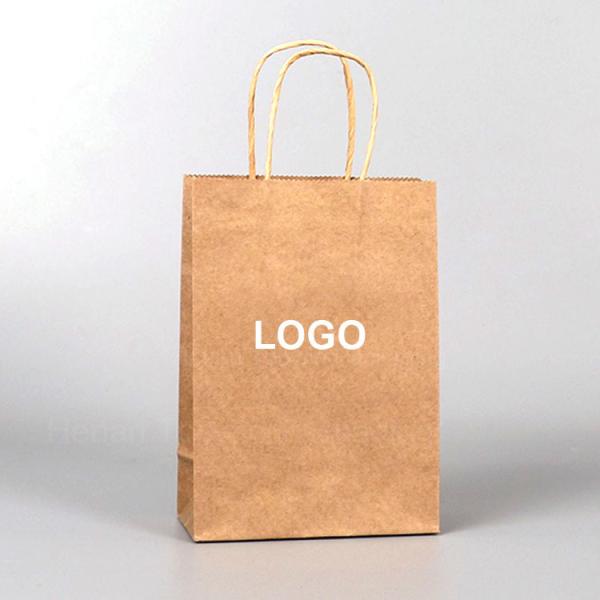 Pedido personalizado aceptado Bolsa de papel ecológica con servicio de impresión personalizado