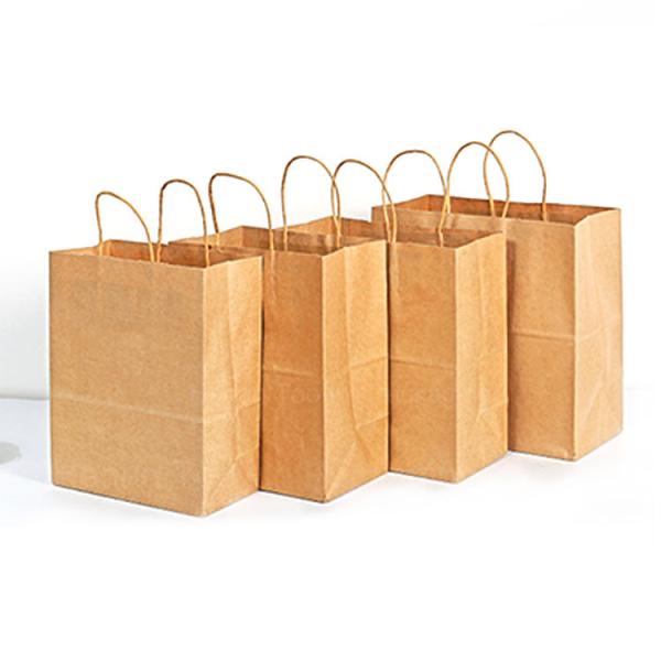 Pedido personalizado aceptado Bolsa de papel ecológica con servicio de impresión personalizado