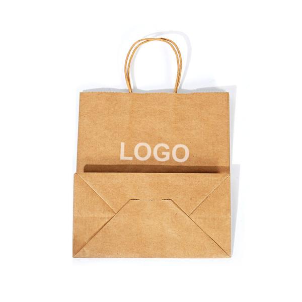 Pedido personalizado aceptado Bolsa de papel ecológica con servicio de impresión personalizado