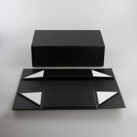 China Custom Black Magnetic Folding Box with Corrugated Paper for Food Packaging Custom Size Accepted for sale