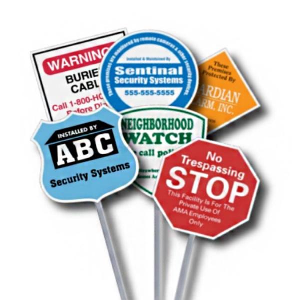 Outdoor Video Surveillance Security Signs with Pole 10