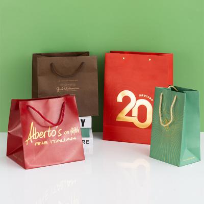 China Custom Order Accepted Toowin Offset Printed Paper Bags for Eco-friendly To-Go Takeout for sale