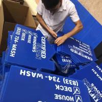 China Toowin Customized Security Yard Sign Rectangular 4mm Waterproof Letters for Voting for sale
