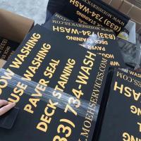 China Toowin Customized Security Yard Sign Rectangular 4mm Waterproof Letters for Voting for sale