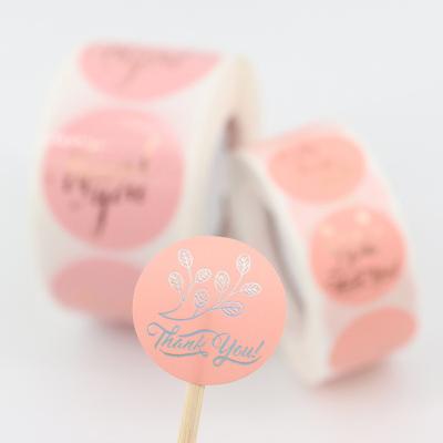 China Waterdicht Dank U Sticker Die Cut Kleefstof vinyl PVC label voor scrapbook verpakking Te koop