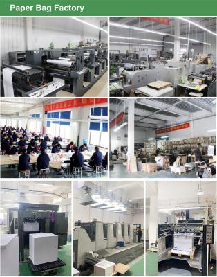 China Impresso o seu próprio logotipo tamanho personalizado saco de papel branco com manuseio materiais reciclados à venda