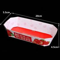 China Eco-Friendly Custom Printed Fruit Packaging Box for Strawberries Cherries Grapes for sale