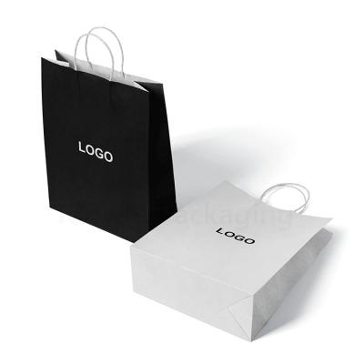 Cina Custom Printing Kraft Paper Bag With Your Own Logo For Shopping Clothing Gift Sale Confezioni per la vendita di abiti in vendita
