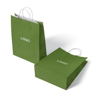 Cina Custom Printing Kraft Paper Bag With Your Own Logo For Shopping Clothing Gift Sale Confezioni per la vendita di abiti in vendita