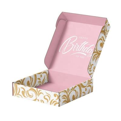 China Pedido personalizado de papel reciclado de envío caja regalo para el embalaje de cereales y flores de rosas en venta