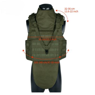 China PALS Modular Veste Tático Personalizado 900D Poliéster Full Coverage Equipamento de Combate Com Guarda de Pescoço à venda