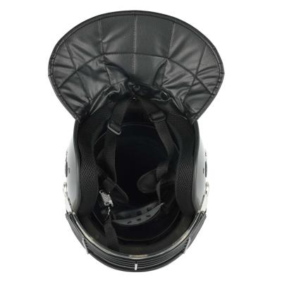 Cina Casco tattico nero anti-sommossa Casco anti-sommossa con visore a maglia di metallo ABS PC Shell in vendita