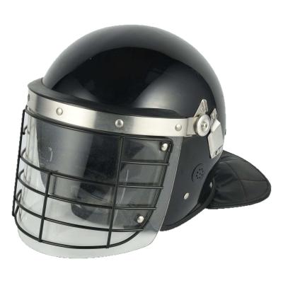 Cina Casco tattico nero anti-sommossa Casco anti-sommossa con visore a maglia di metallo ABS PC Shell in vendita
