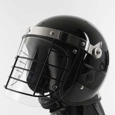 Cina Casco tattico nero anti-sommossa Casco anti-sommossa con visore a maglia di metallo ABS PC Shell in vendita