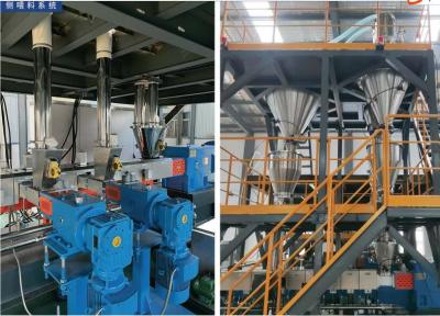 Cina 75 KW raffreddamento ad aria singola vite di plastica tubo di estrussione macchina risparmio energetico in vendita