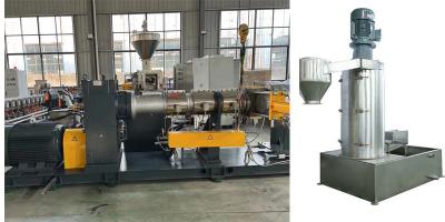 Cina Granulatore a pellicola PE resistente alla ruggine Velocità di disegno 5m/min Granulatore a pellicola Granulatore di estrusione in vendita