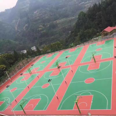 Cina Pavimentazione senza cuciture della corte di sport all'aperto del poliuretano per la superficie di gomma del campo da giuoco in vendita