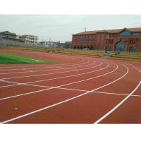 China Polyurethane Jogging Track Flooring , Comfortable Synthetic Jogging Track  for sale