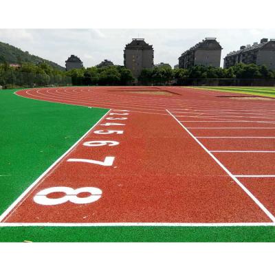 China 400 Meters Synthetic Outdoor Flooring , Spray Coat Anti Static Flooring for sale