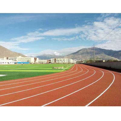 China Standard internacional plástico dos materiais da superfície do campo de jogos para a pista de atletismo atlética à venda