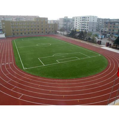China Standard internacional plástico dos materiais da superfície do campo de jogos para a pista de atletismo atlética à venda