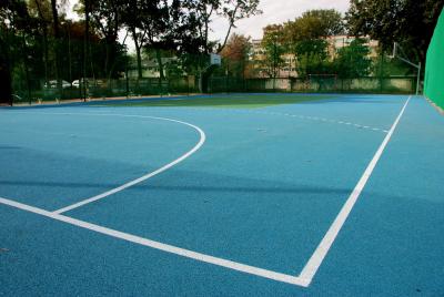 China Sandwich System Home Basketball Court Surfaces Polyurethane Resin Material for sale