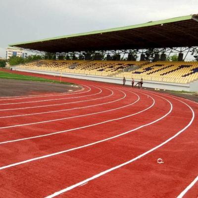 China Spoor van de het Geruite Schots wollen stofatletiek van het sandwichsysteem het Synthetische Permeabele Te koop