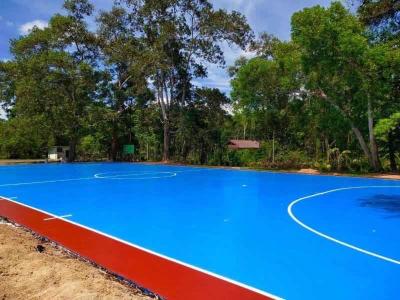 Cina Campo da pallacanestro della casa della resina del poliuretano del sistema del panino in vendita