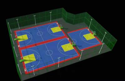China Easy Instalaltion Sandwich System Polyurethane Resin Home Basketball Court for sale