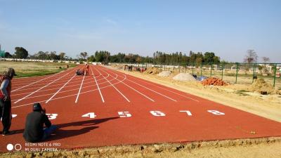 China EPDM Synthetic Athletic Running Track With Spray Coat System for sale