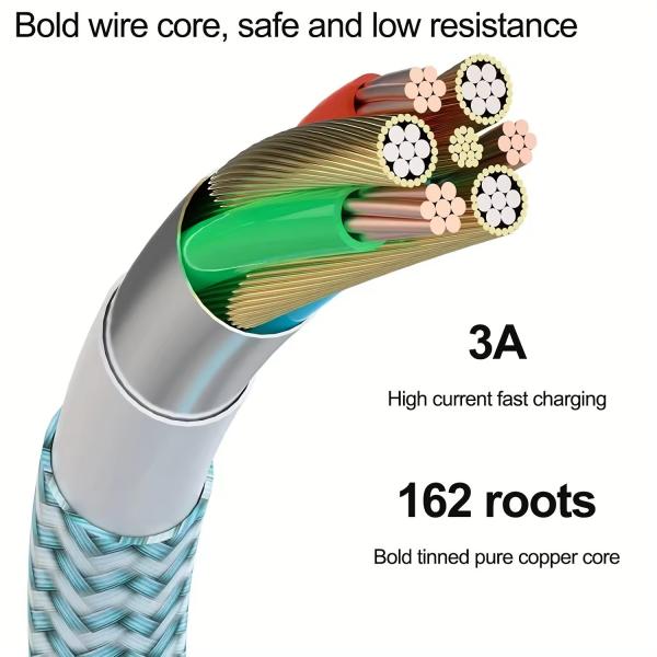 Quality 3A Fast Charging Type-C to Type-C Cable For iPhone15 Charger 60W USB-C Charging for sale