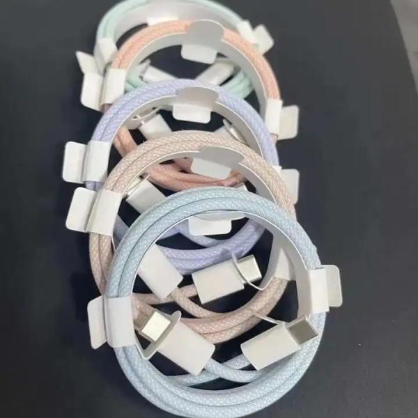 Quality OEM Logo Fast Charging Cable for iPhone15 Pro Max/Huawei Type-C to Type-C Braided USB-C Charger for sale