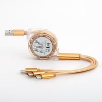 Quality 3A Fast Charging Type-C USB Cable For iPhone Charger Data Cables 3 in 1 for sale