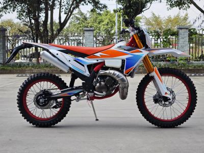 China Motorcycle Factory K23 TM250 Two Stroke Engine Inverted Front Fork Dirt Bike 23KW Water Cooled for sale