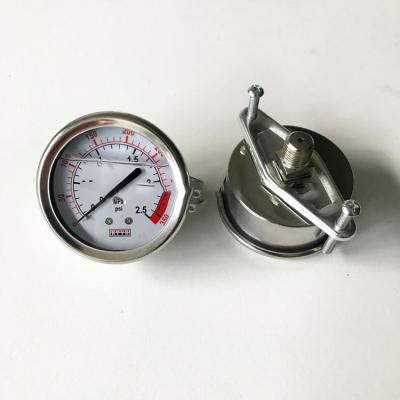 China SUS Manometer Diaphragm Seal 60Kpa Water Filled Pressure Gauge For Ro Water Treatment for sale