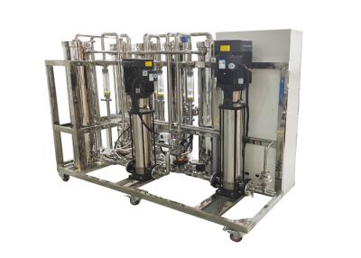 China 1500LPh Stainless Steel Double Stage RO System Water Plant For Ultra Pure Water for sale