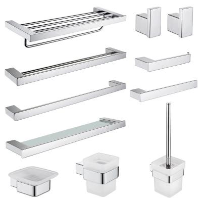 China Sustainable Wholesale 304 Stainless Steel Bathroom Accessory Bath Sets For Hotels Bathroom Accessories for sale