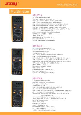 Cina Tester portatile regolabile del multimetro di angolo 750V Digital in vendita
