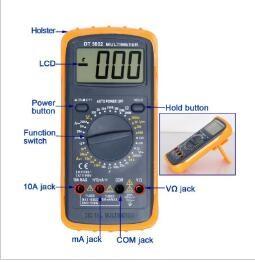 China Ce 58 Reeksdt5802 Draagbare Digitale Multimeter Te koop