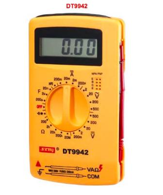 China Dt9942 500 Volt 200mA Portable Digital Multimeter for sale