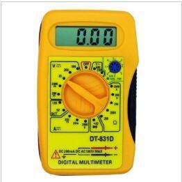 China Pocket-Size Multimeter DT831D Digital Multimeter for sale