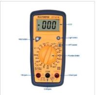 China SMALL MULTIMETER WITH BACKLIGHT DT321B digital multimeter for sale