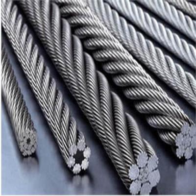 China high quality galvanized/ungalvanized steel wire rope 6*19+FC 6*19+IWR for sale