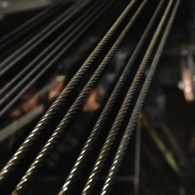 China high quality line contacted ungalvanized steel wire rope 6*19S+FC 6*19S+IWR for sale