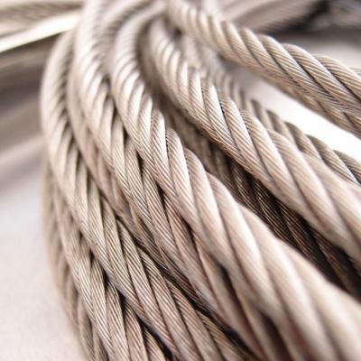 China line contacted galvanized steel wire rope for lifting 8*64SFS+FC 8*64SFS+IWR for sale